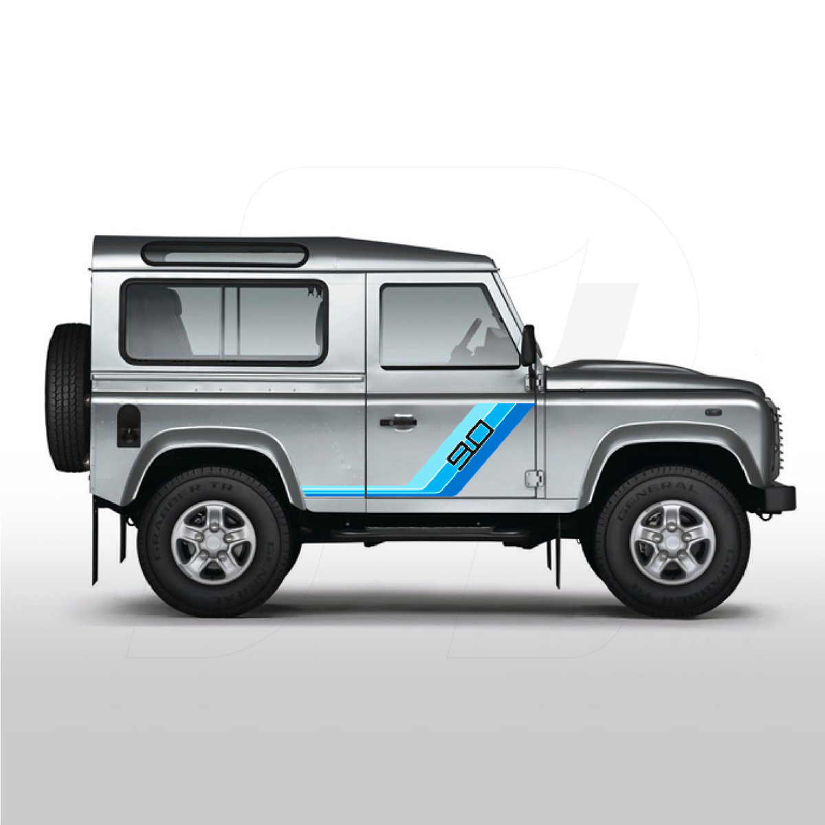 Land Rover Defender 90 Number Kit – Recal Decals