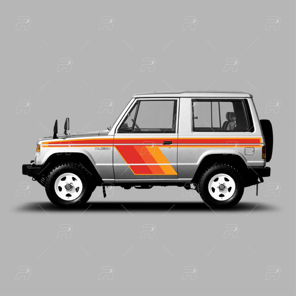 Mitsubishi L040 Pajero SWB Tri-colour – Recal Decals